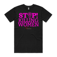 STOP! KILLING WOMEN PINK (UNISEX) The Red Heart Campaign
